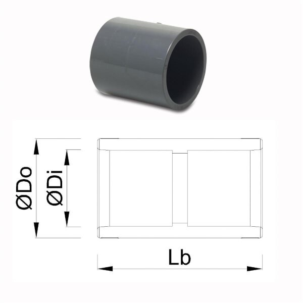 PVC-U Klebemuffen - Gewindemuffen - Nippel